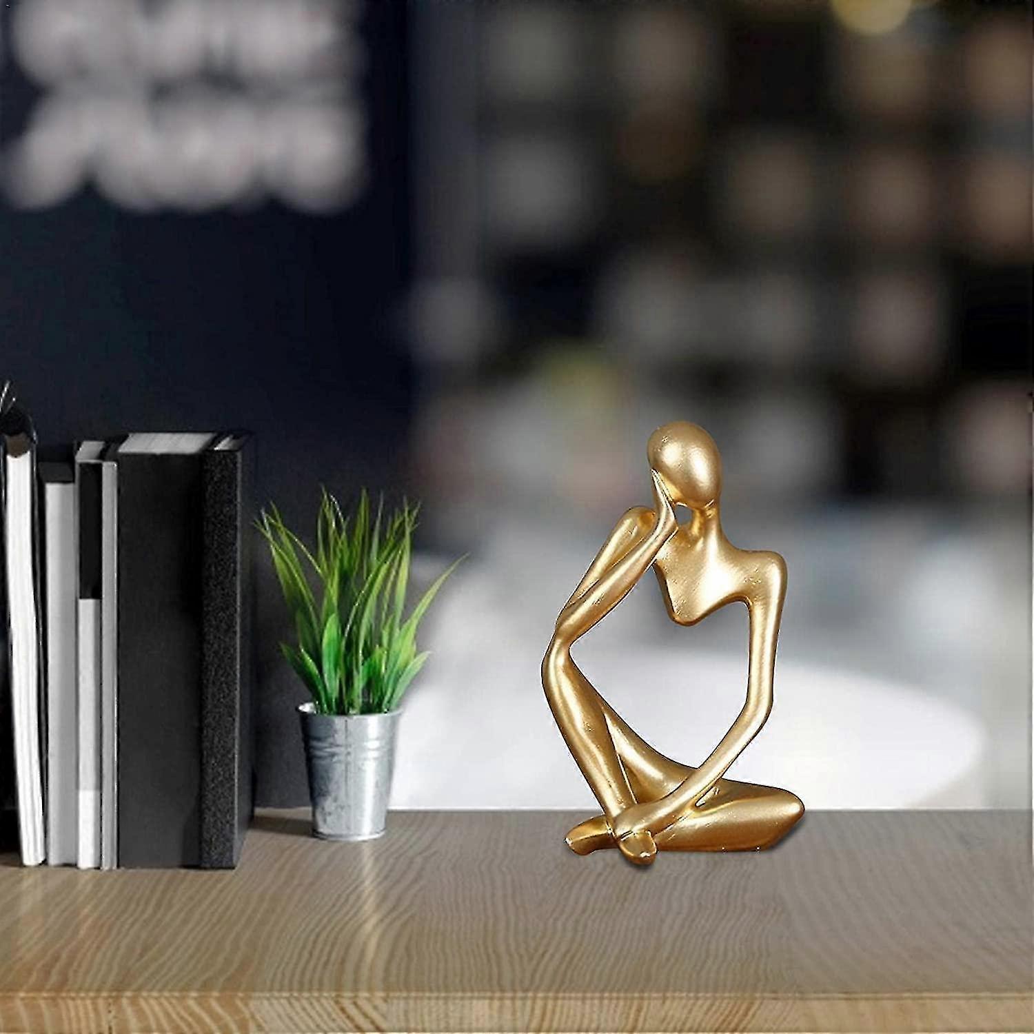 The Thinker Statue, Resin Thinker Abstract Sculpture Statue Modern ...