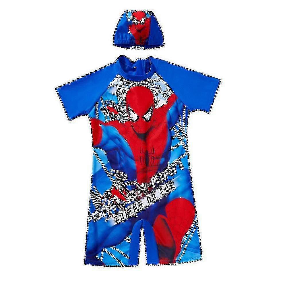 Kids Boys Spiderman Batman One Piece Surf Sun Suit Swim Swimming ...