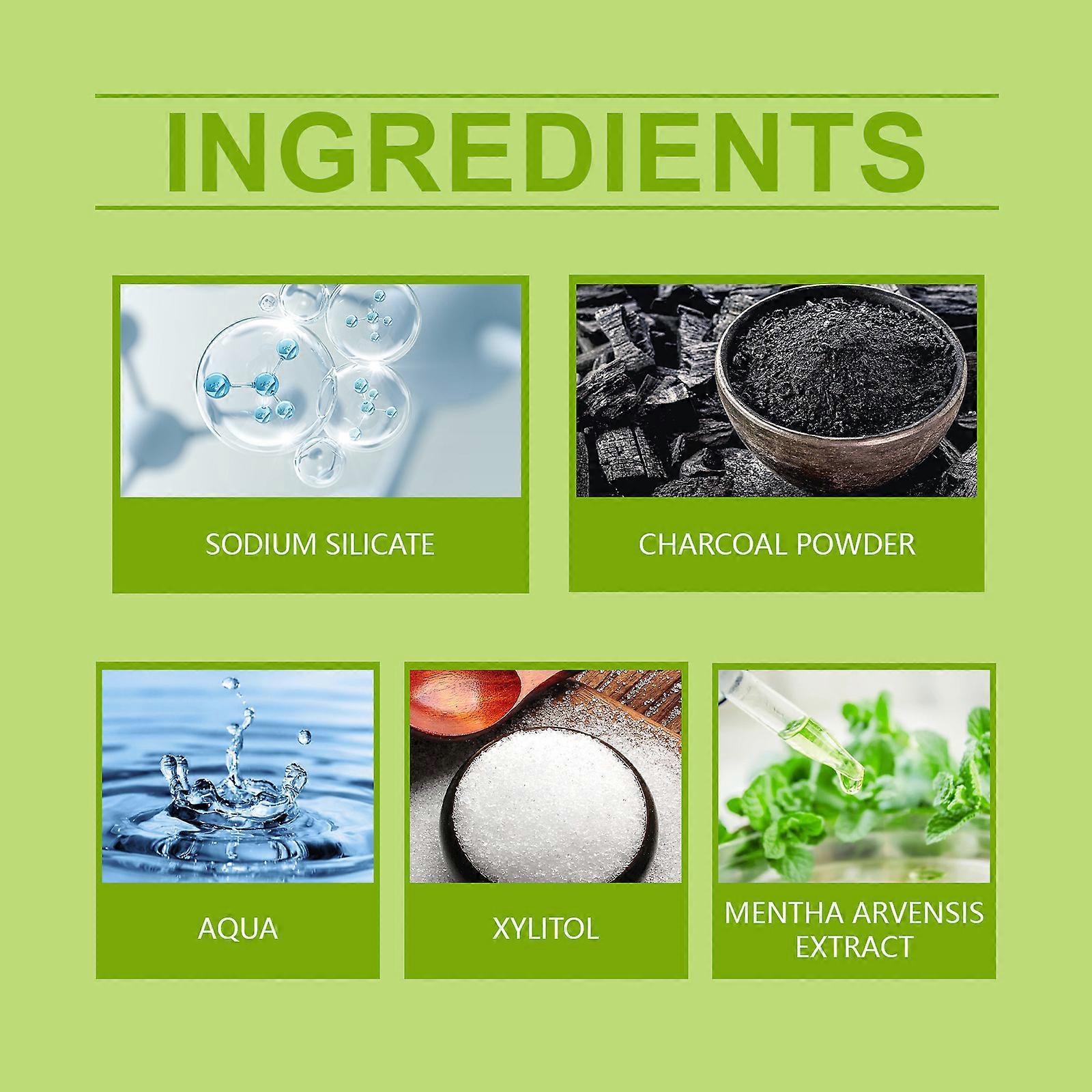 Bamboo charcoal toothpaste, effective fresh breath, tooth brightening ...