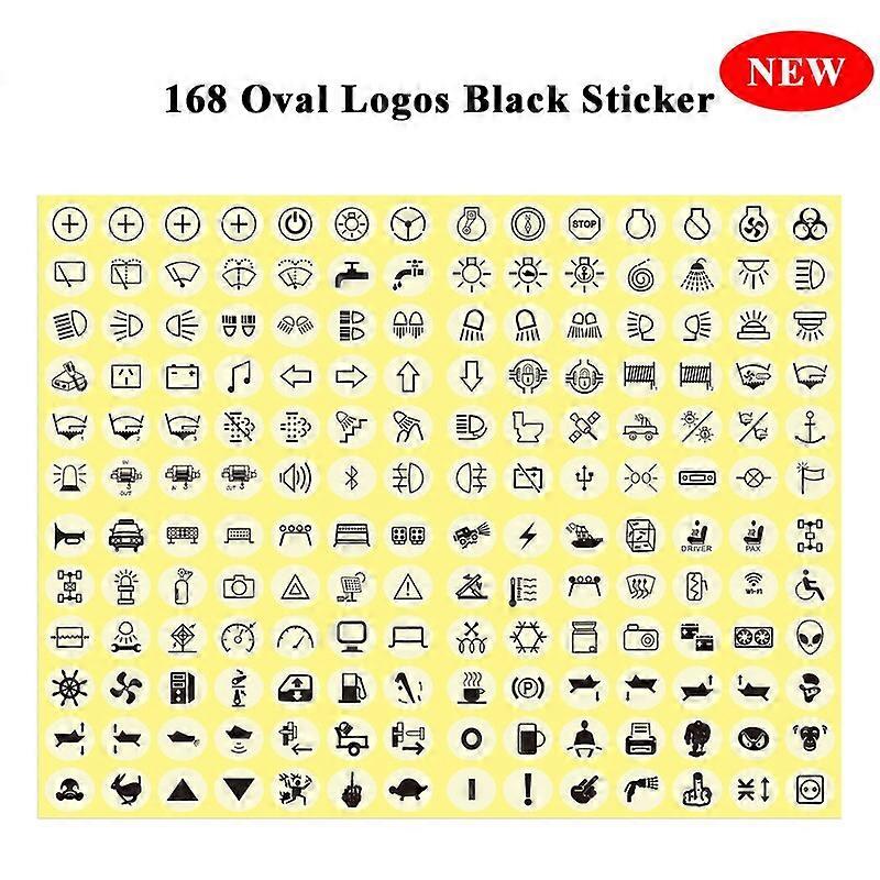 Black/Clear/Night Glow Rocker Switch Labels Stickers Logo For Marine ...