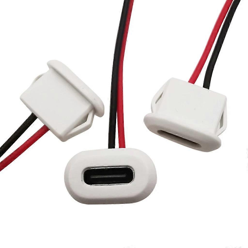 USB Connector Type-C to PH2.0 w/ Nut Locking Plate Waterproof Female ...