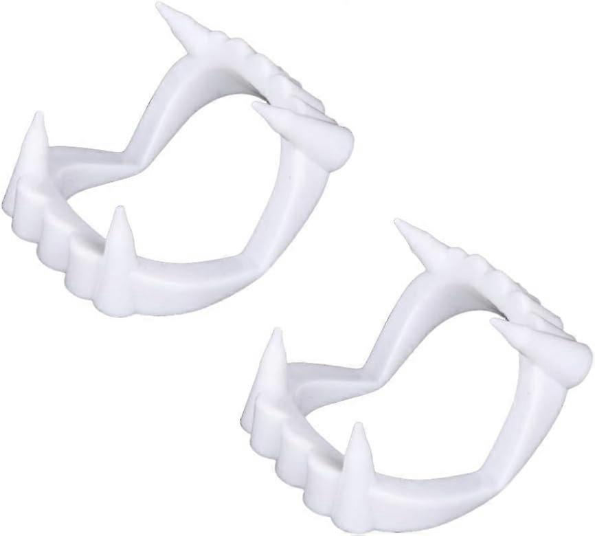 Halloween Fangs Fake Vampire Teeth White Horror Fangs Halloween Teeth ...