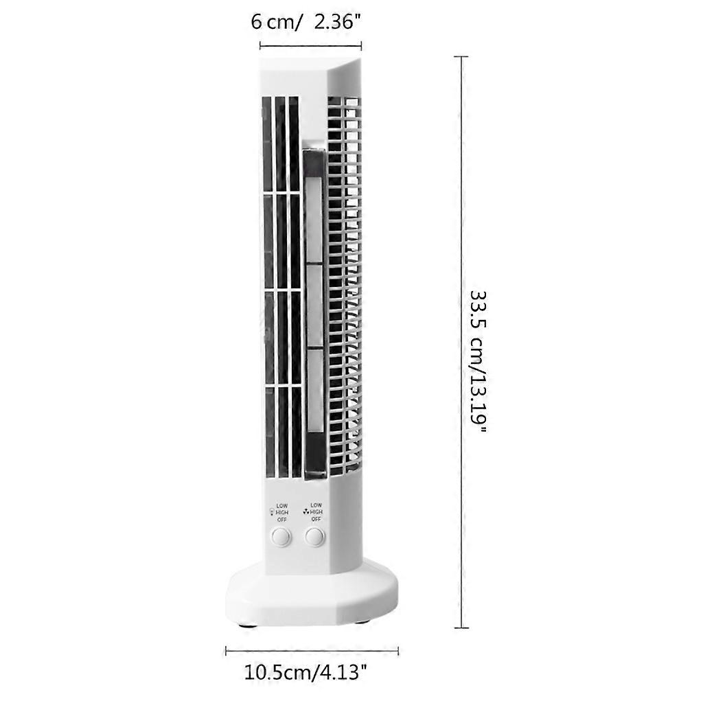 Portable Tower Table Fan Bladeless Standing Fan Air Cooler With LED ...