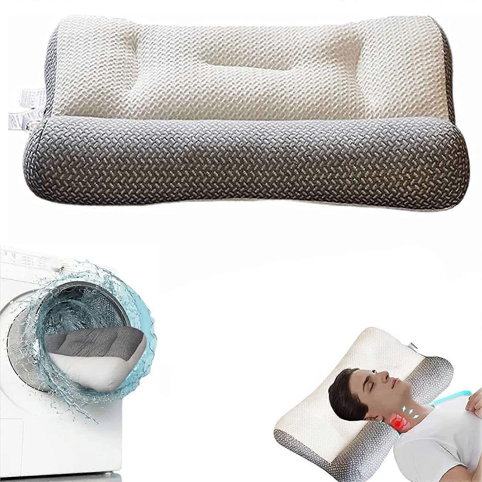 Adjustable Ergonomic Contour Orthopedic Bed Pillow for All Sleeping ...