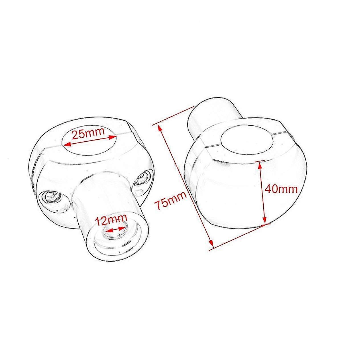 Motorcycle Bar Clamp 1 Inch Handlebar Riser Kit Mount For 900 Vtx 1300 ...