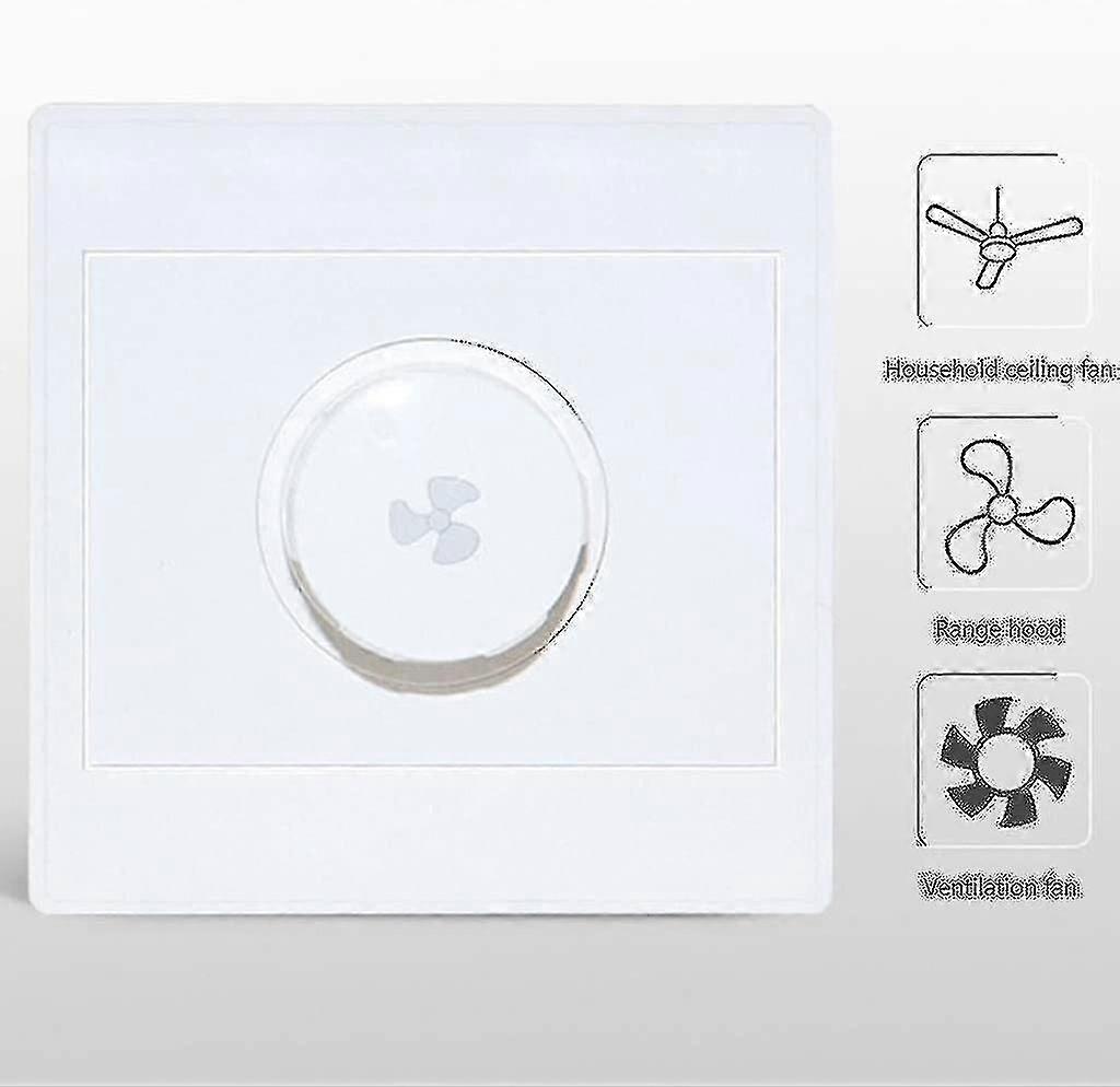 86 Type Ceiling Fan Adjustment Stepless Speed Controller Wall Switch ...