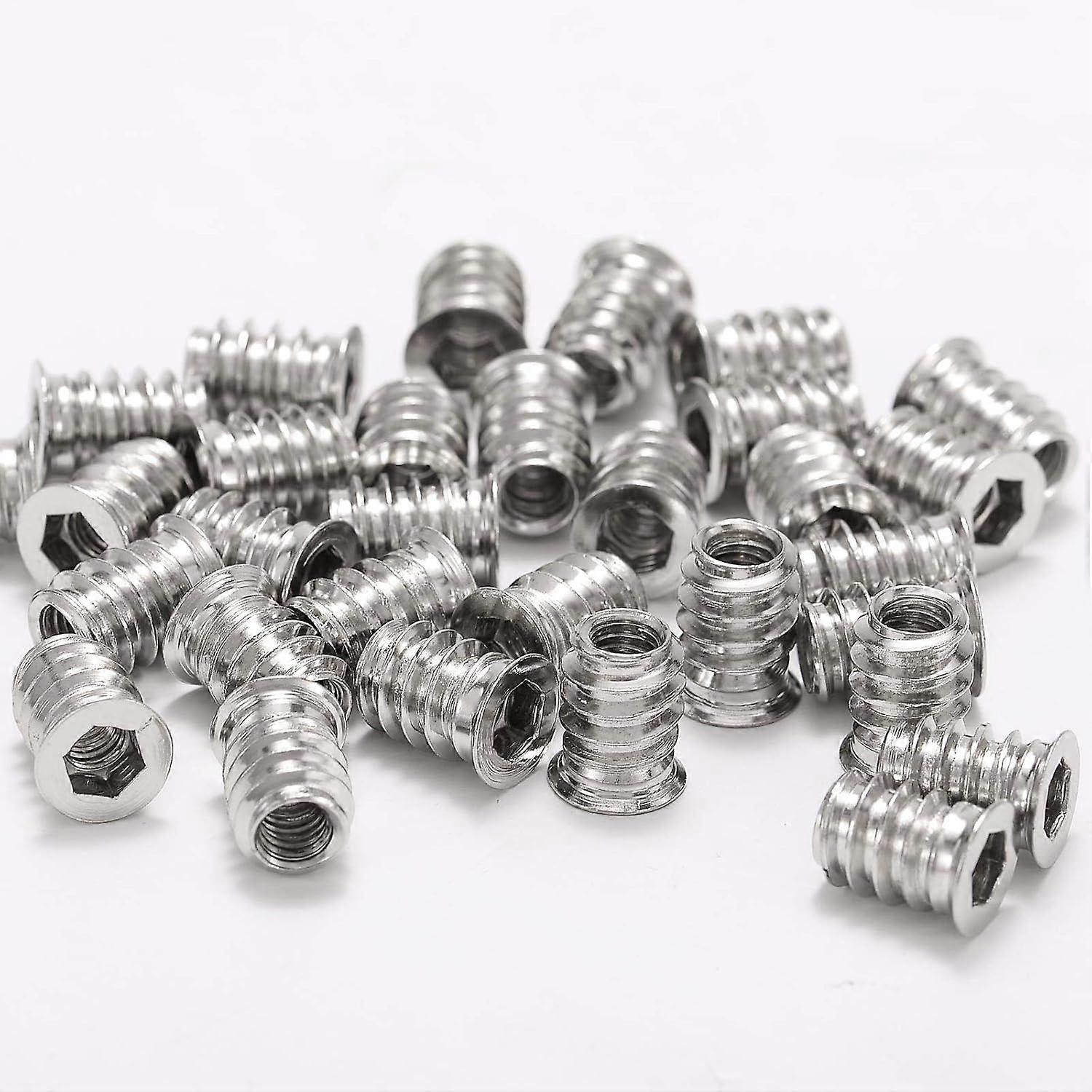 Threaded Inserts for Wooden Furniture, Wood Insert Nut Kit Ensures ...