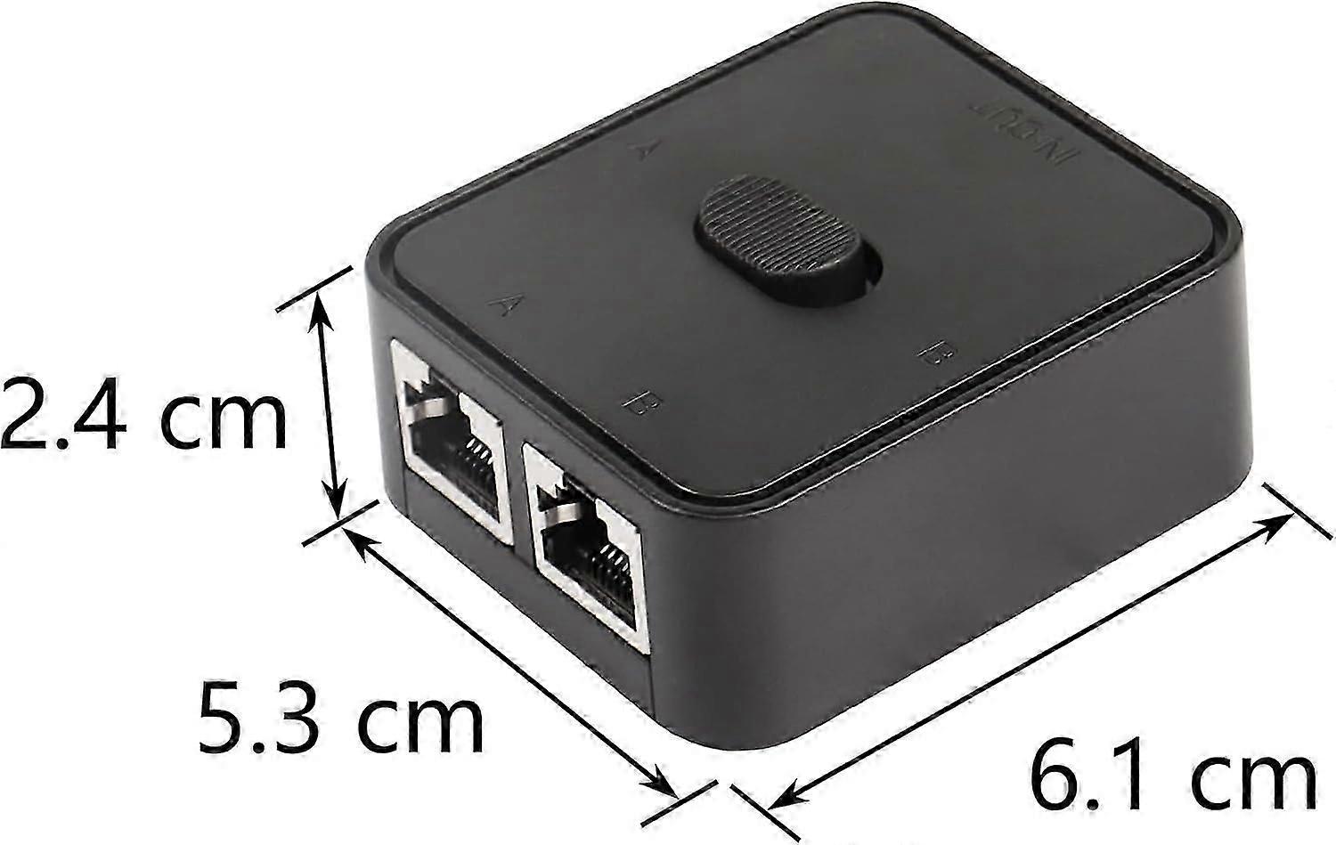 Network Lan Switch 2 Ports ,RJ45 Network Key-Press Switch Splitter ...