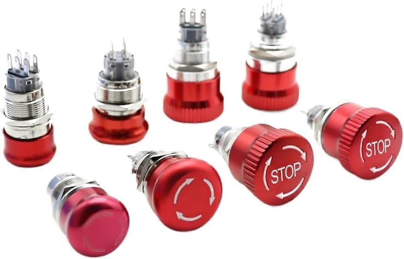 Emergency Stop Button Switch Stainless Steel Waterproof Mushroom Head ...