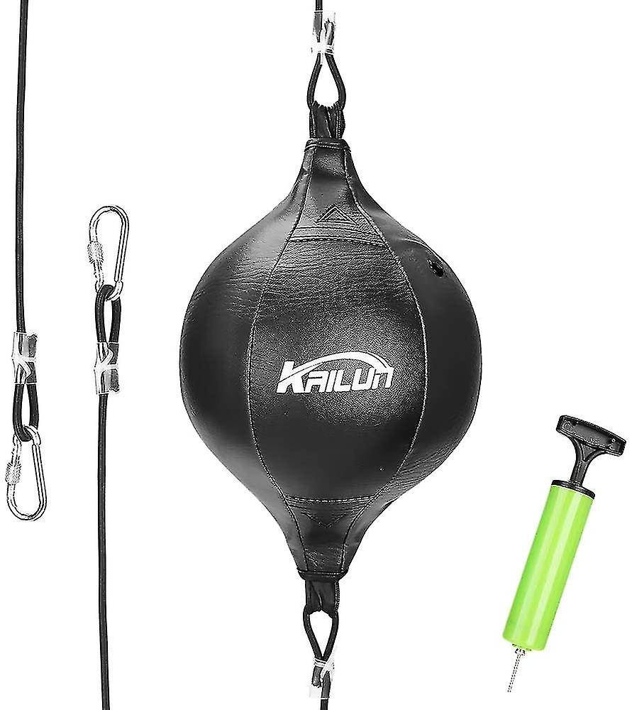 Leather Speed Ball Hanging Boxing Punching Ball,for Gym Mma Punch Bag ...