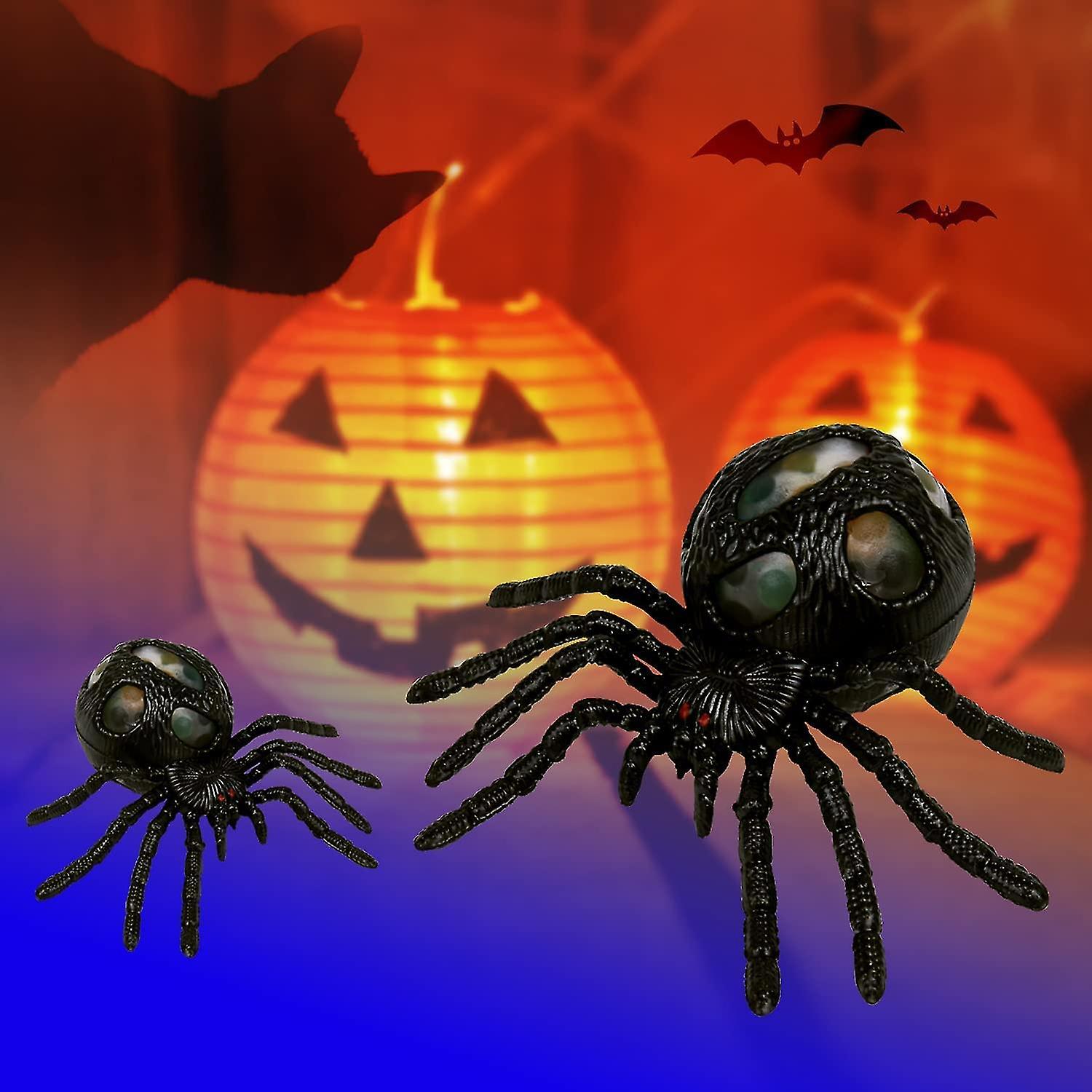 Heyteavampire Spider Stress Relieve Spider Squeeze Toys Tpr Materials ...