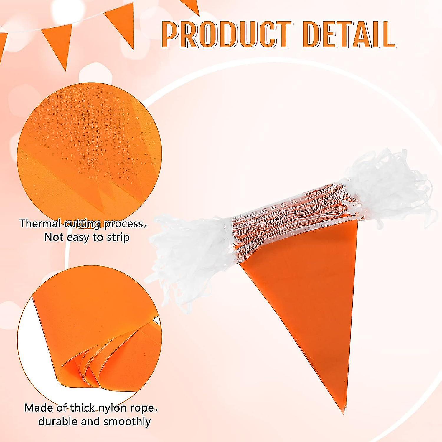 200 Feet Solid Pennant Banners Flags String Triangle Hanging Diy ...