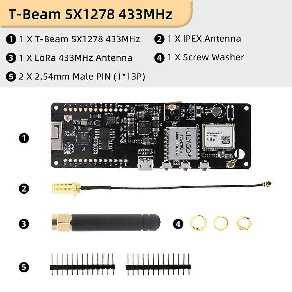 T-Beam V1.1 Esp32 Lora Modul Lorawan Long Range 433mhz 868mhz 915mhz ...