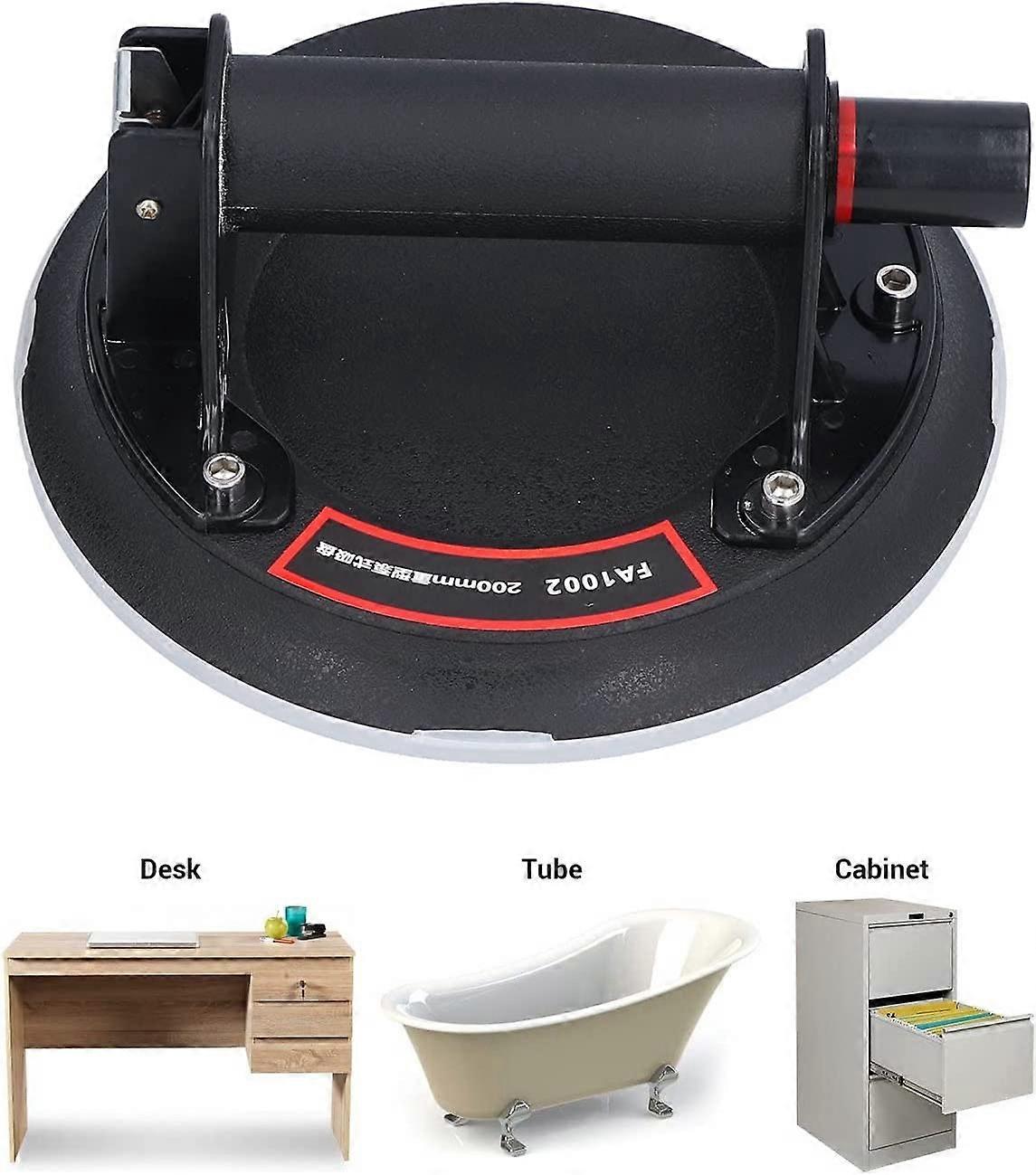 Vacuum Suction Cup Glass Lifter 8in Hand Lifter Lifting Handle Heavy ...