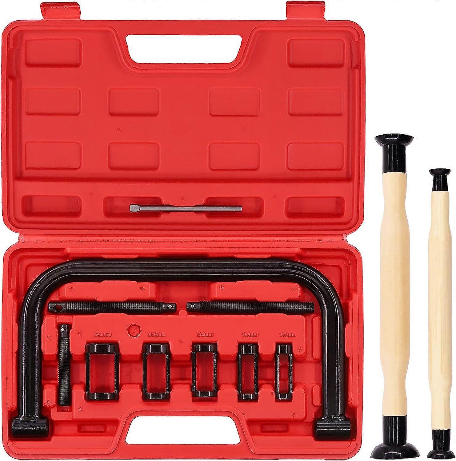 12 Pcs Auto Valve Spring Compressor C Clamp Tool Service Kit and Valve ...