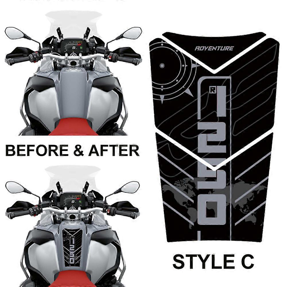 Motorcycle Fuel Gas Tank Protector Decals ICE GRAY Tank Pad Stickers ...