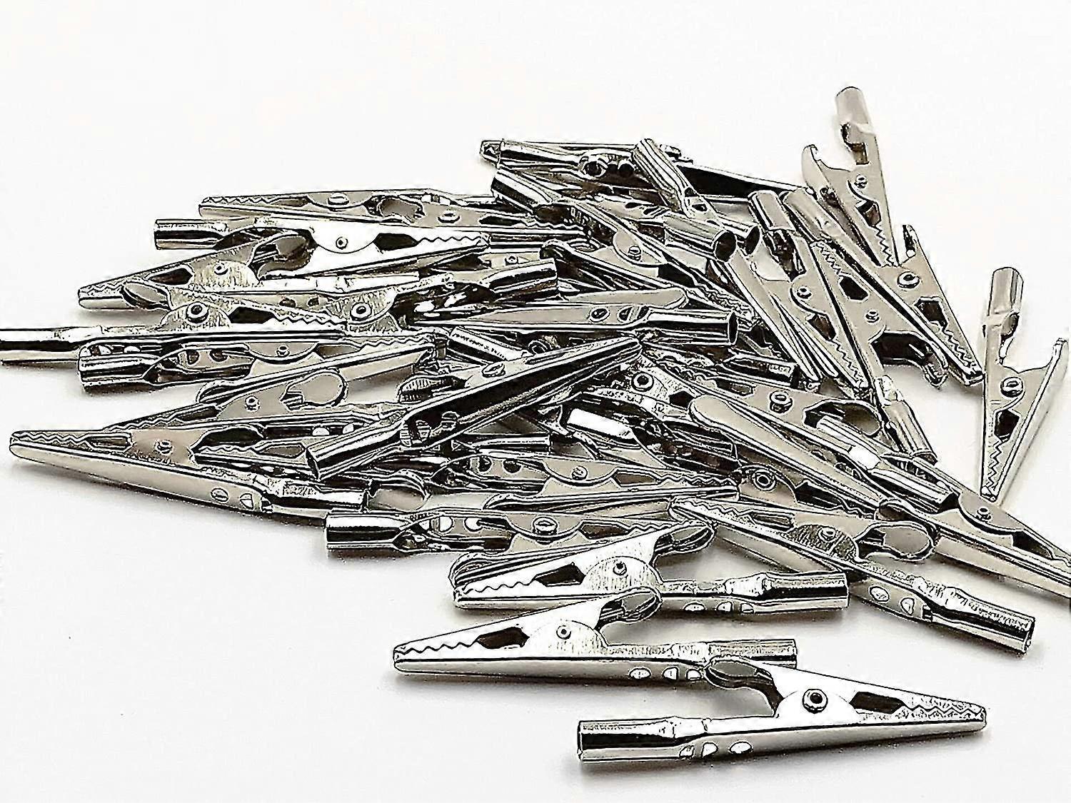 50pcs Metal Alligator Clips 2 Inch /51mm Long Alligator Clip Connector ...