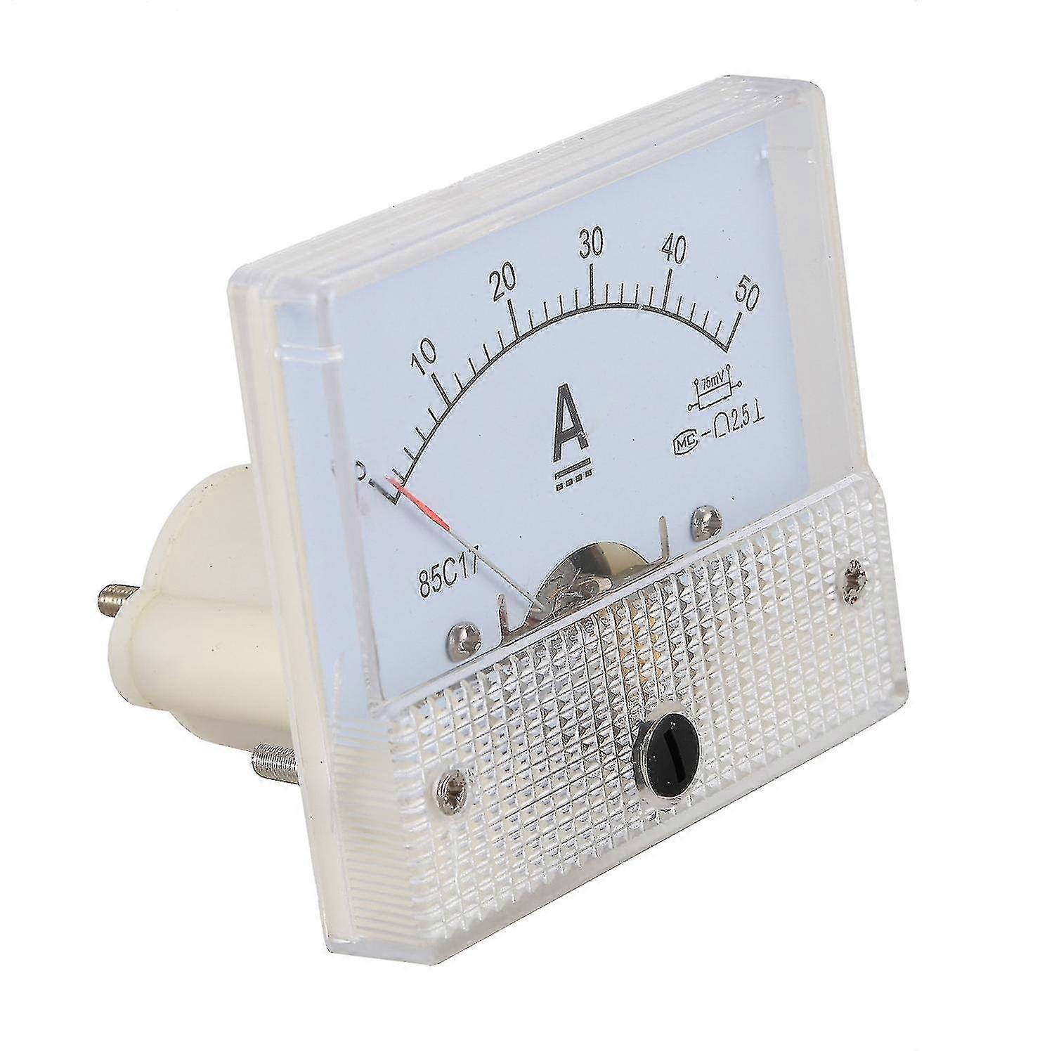 Dc 0-50a Analog Amp Meter Ammeter Current Panel + 50a 75mv Shunt ...