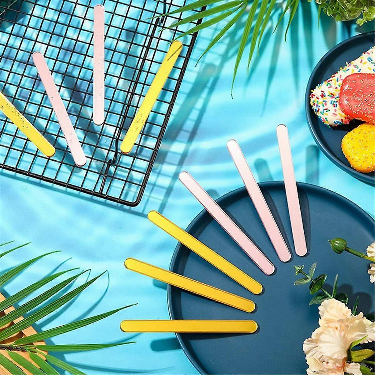 Acrylic Sticks Reusable Cakesicle Sticks Cake Ice Sticks Ice Cream ...
