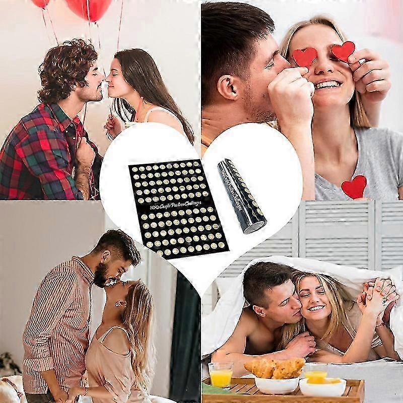 Valentines Day Scratch Card Poster 100 Sex Positions Challenge Scratch