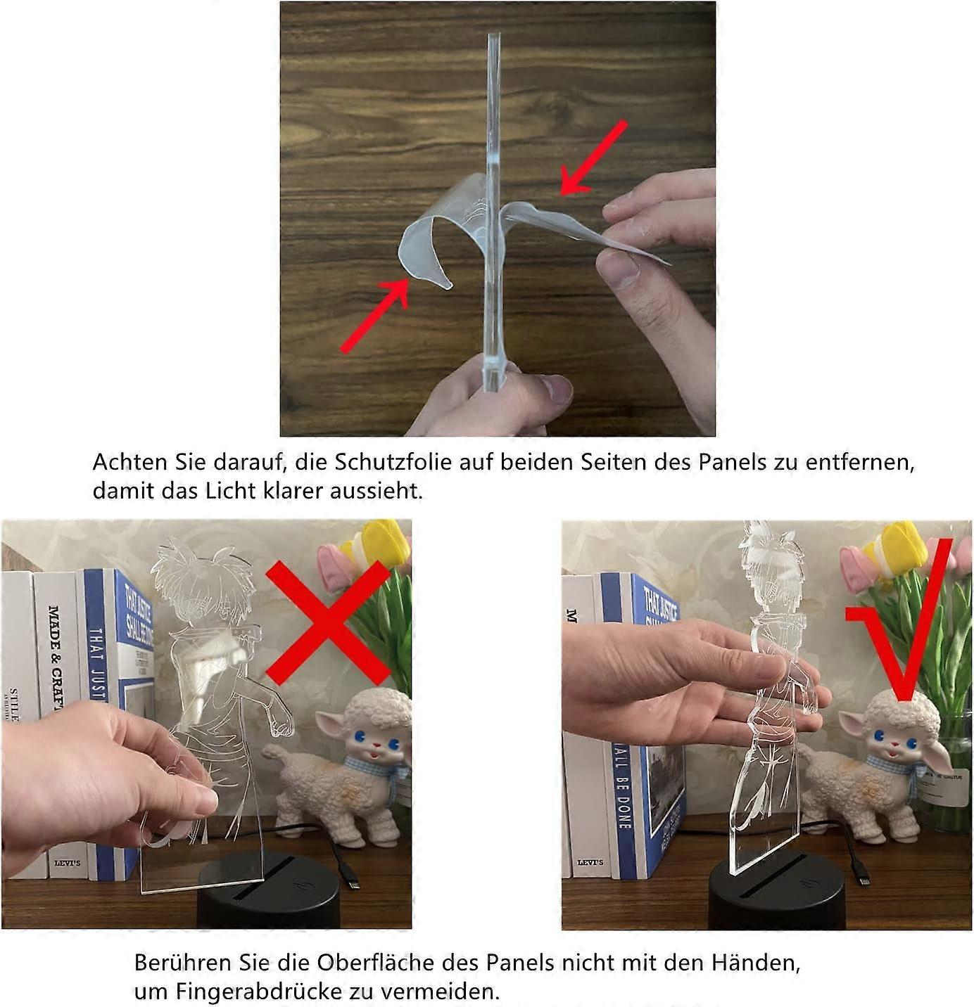 SBSG My Hero Academia Anime Figure Katsuki Bakugo 3D Led Night Lights ...