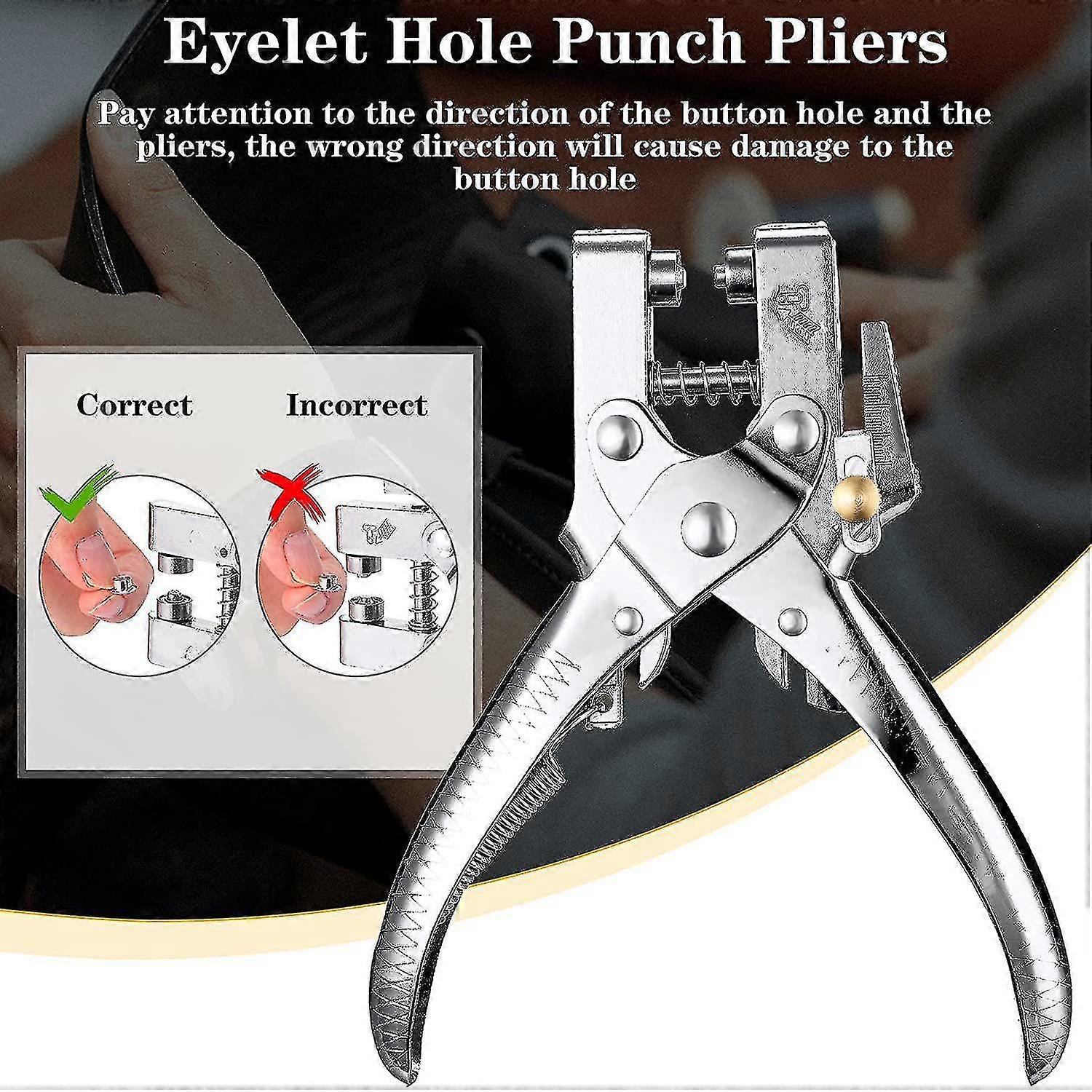 3/16 Inch Grommet Eyelet Plier Set Eyelet Hole Punch Pliers Grommet ...