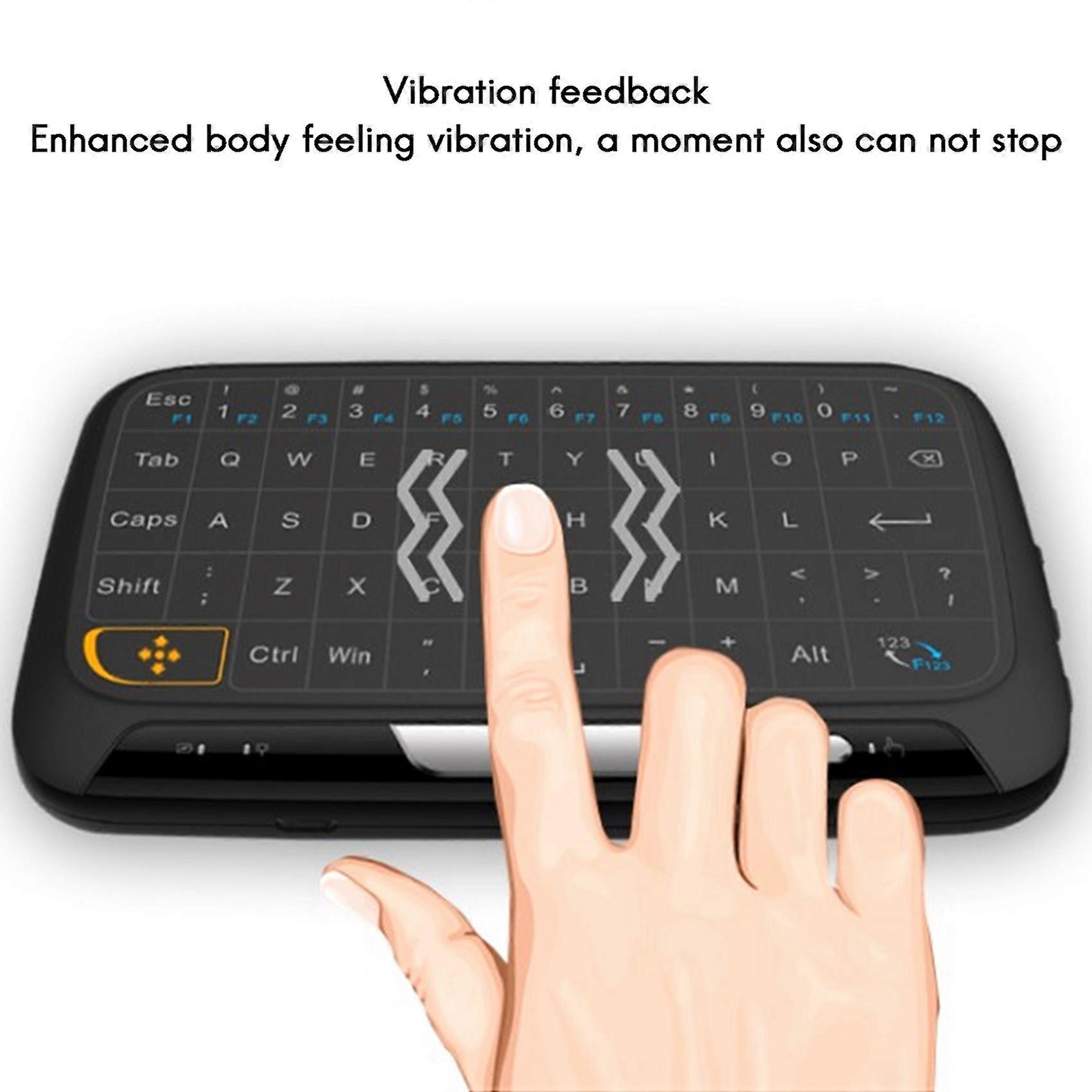 H18 Press Keyboard Air Keyboard Rechargeable Touchpad for PC Laptop ...
