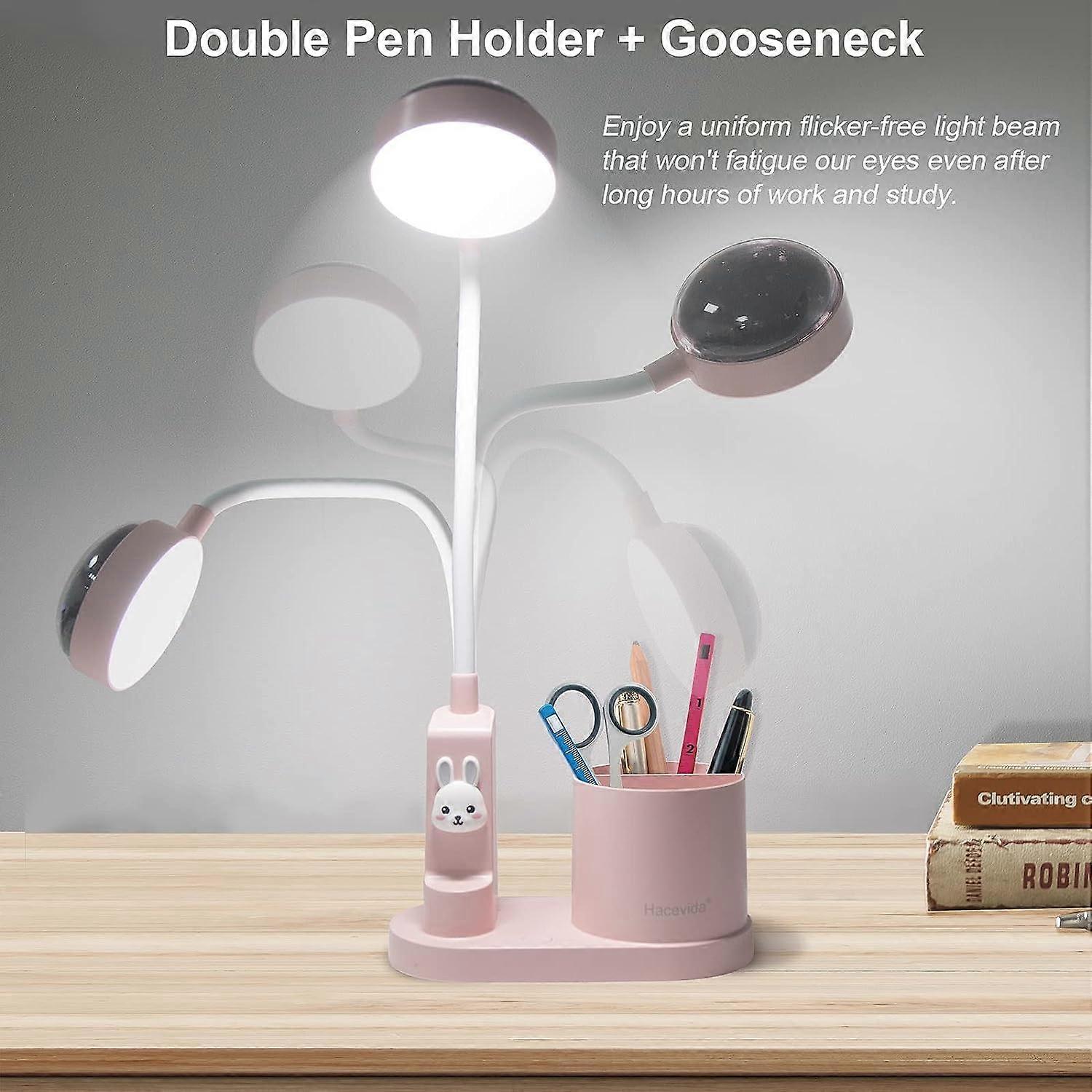 Cute Kids Desk Lamp 2000mAh Rechargeable Kawaii Desk Lamp with Star ...