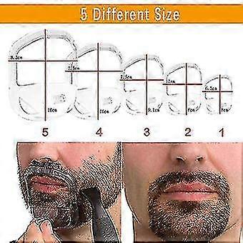5 Sizes Goatee Shaving Template Beard Guide Shaper Beard Shaping ...