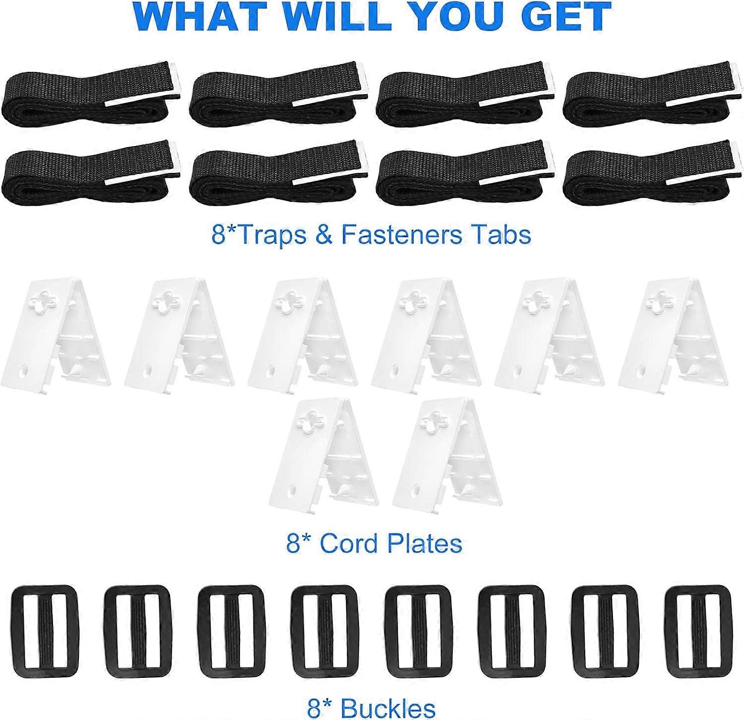 Solar Pool Tarpaulin Fixing Kit, Solar Cover Straps Kit for Universal ...