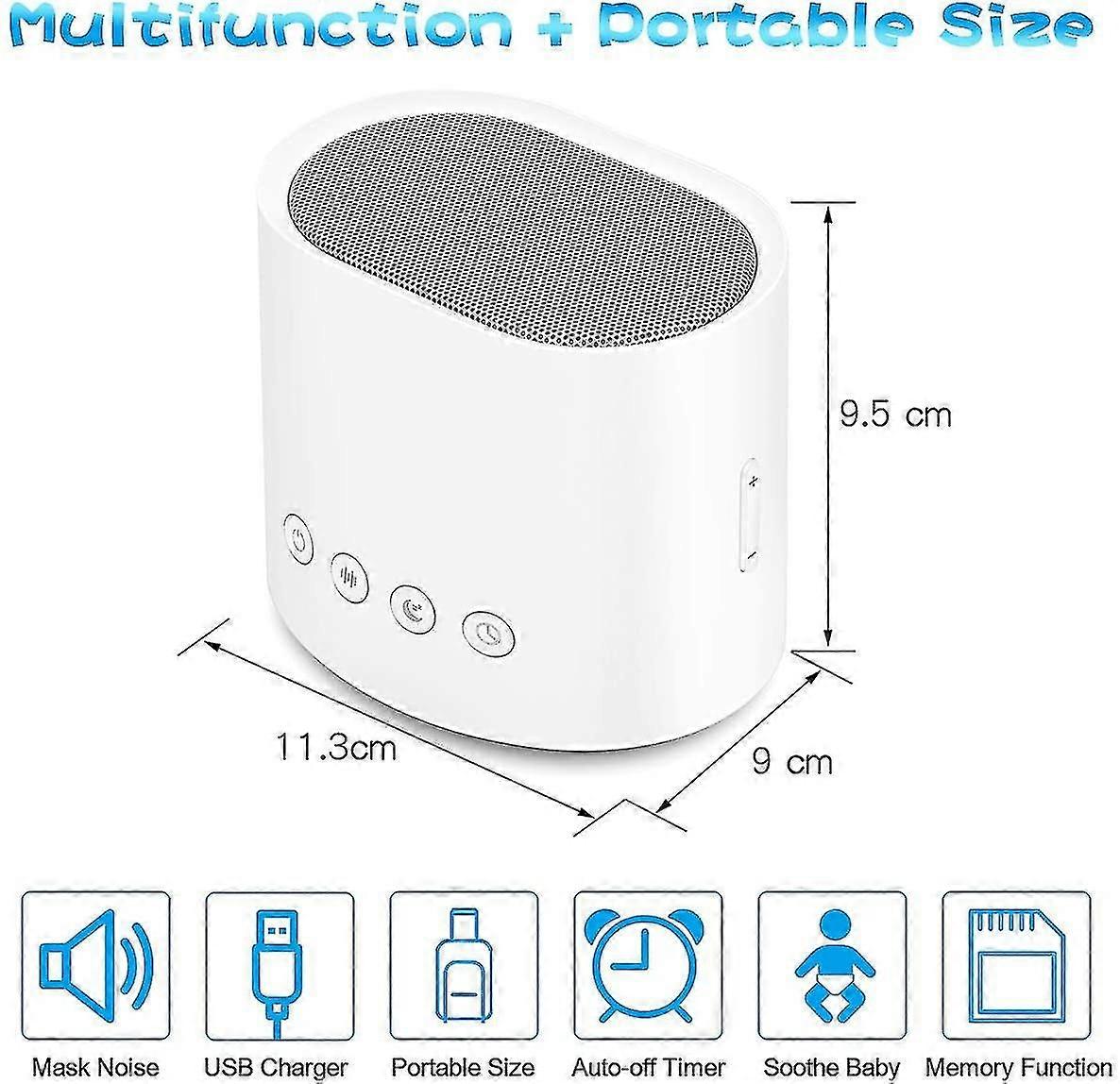 White Noise Machine - Portable Sleep Therapy Machine For Baby/kid ...