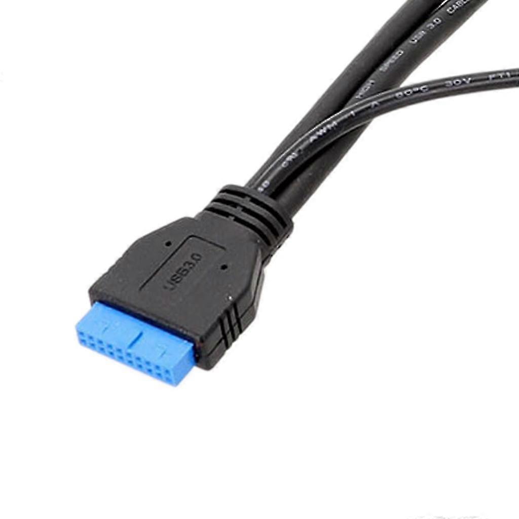 Usb 3.0 19-pin Header 1 To 2 Splitter Motherboard Cable No More Clutter ...