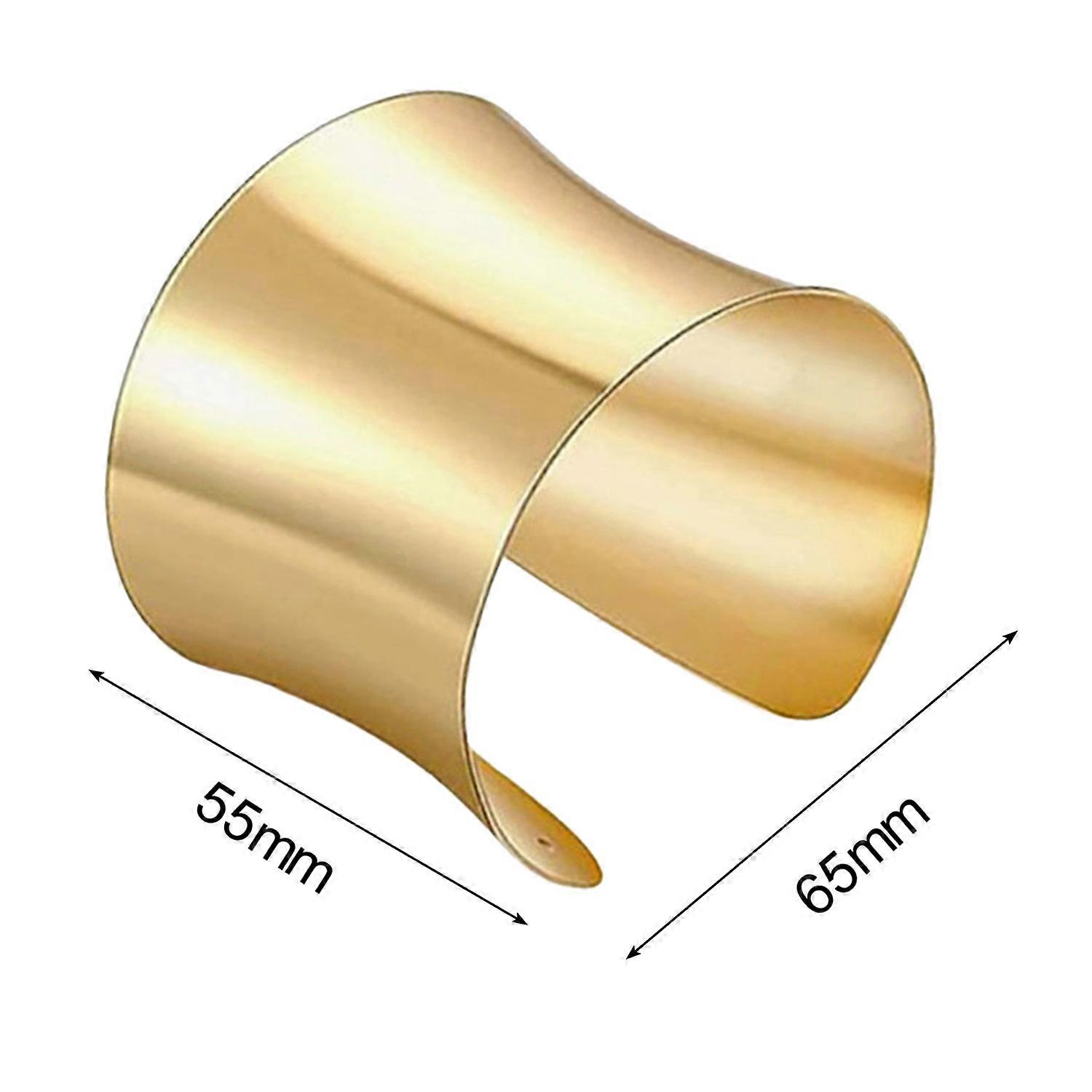 2 Pcs Adjustable Wide Opening Bracelet Individual Retro Style Hollow ...