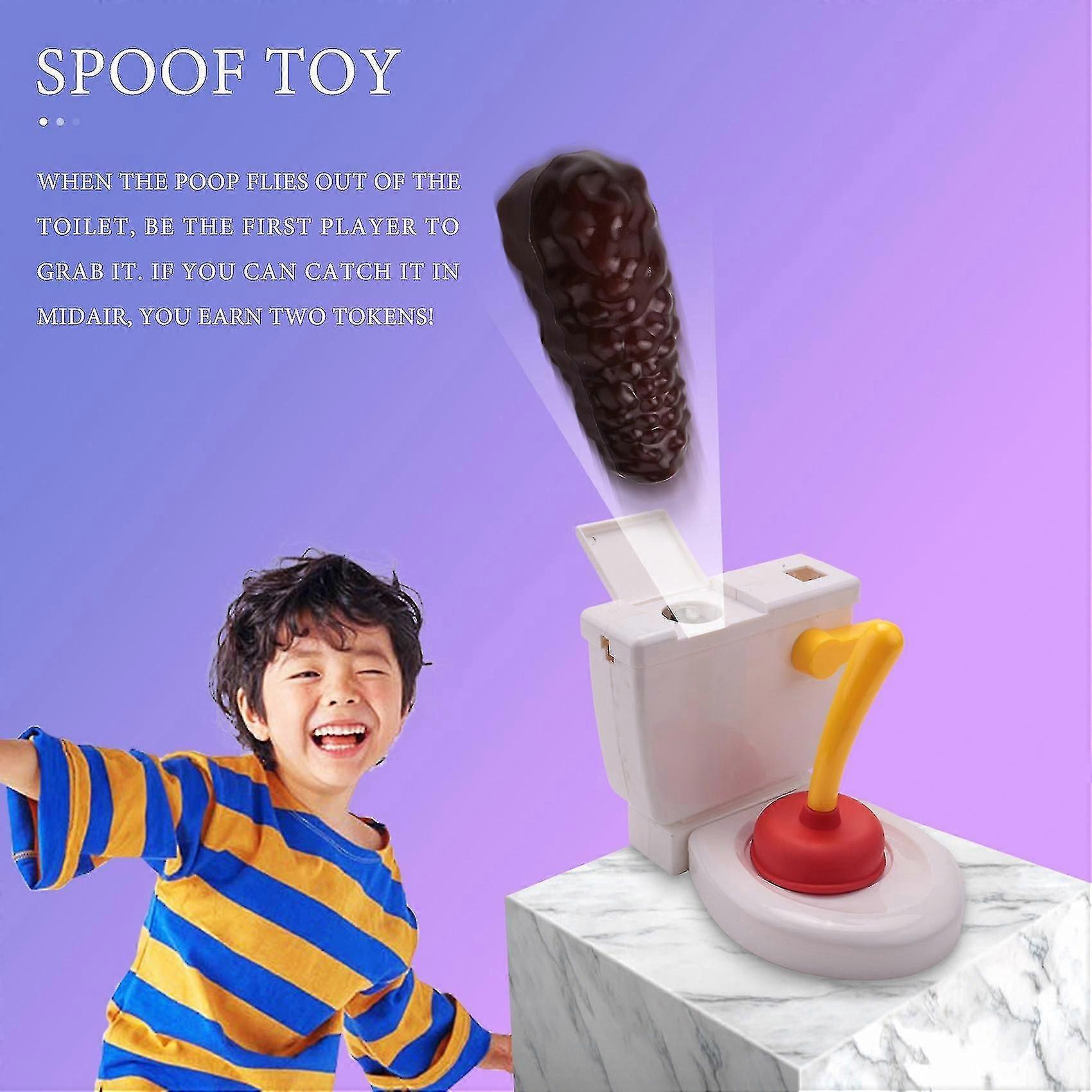 Pooping Toilet Spoof Poop Shoots Toys Funny Poop Toilet Plunger Toy ...