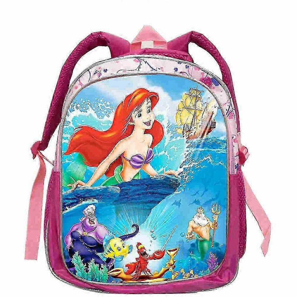 Little Mermaid Ariel Princess Backpack Kids School Backpack Schoolbag ...