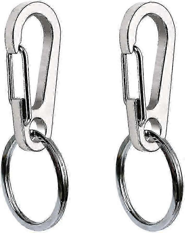 2 Pack Dog Tag Clips, Stainless Steel Heavy Duty Clips Pet Id Tag -t ...