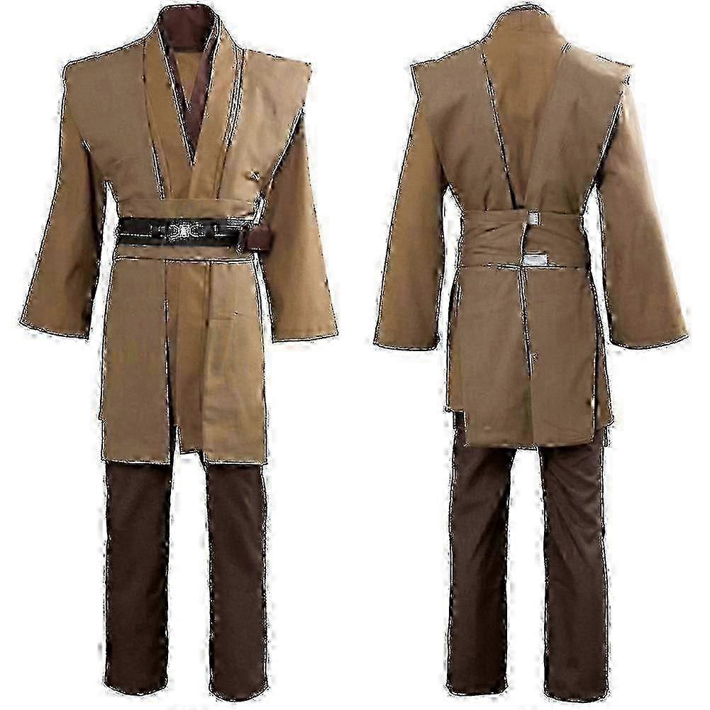 Anakin Skywalker Cosplay Costume for Men - Jedi Robe with Cloak for ...