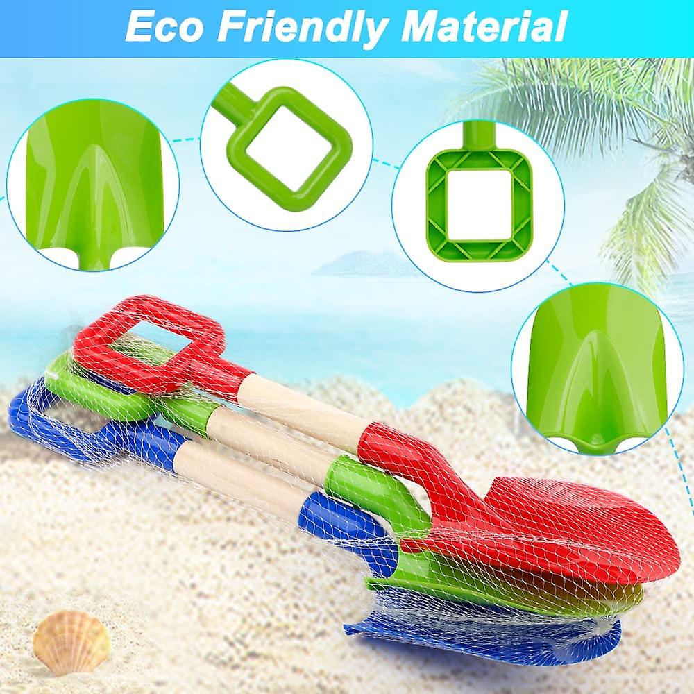 Heavy Duty Beach Shovels, 16 Inch Jumbo Sand Shovels for Kids, Beach ...