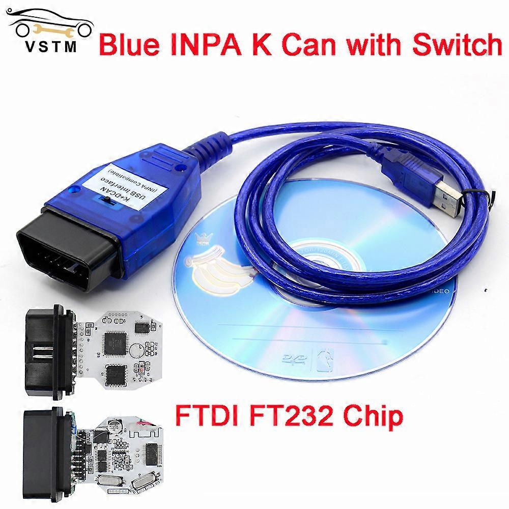 NEW OBD 2 USB Cables For inpa For bmw K+DCAN USB Interface Diagnostic ...