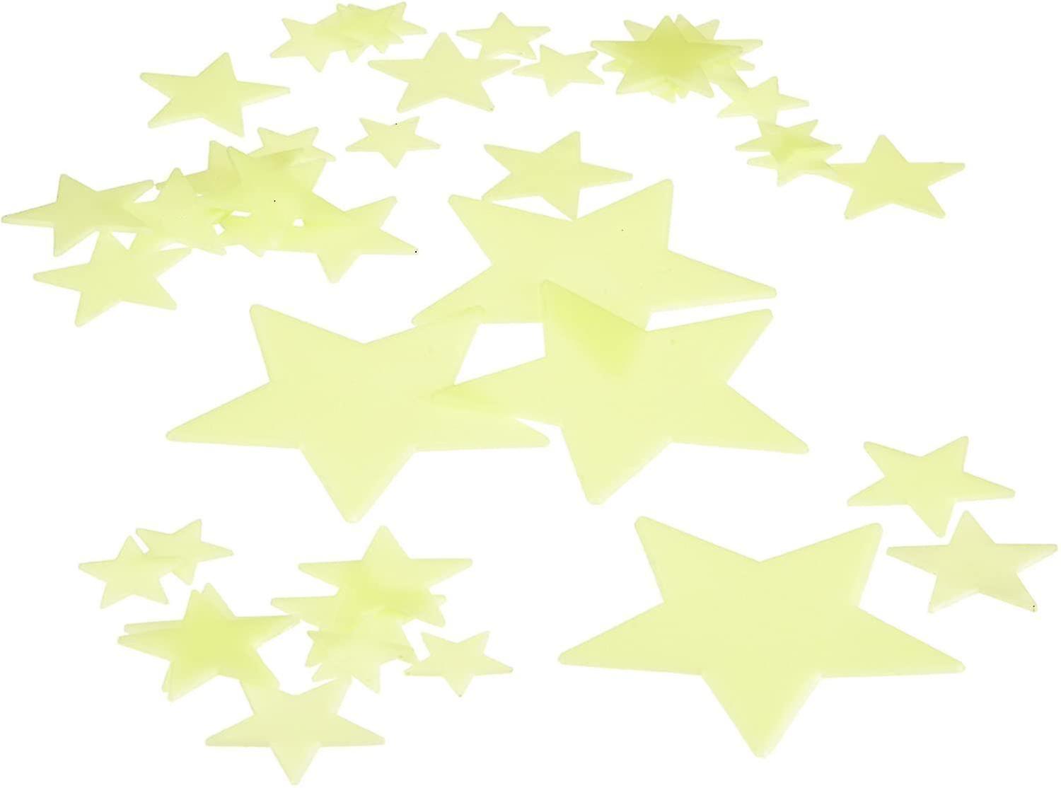 100 Luminous Stars Stickers Star Stickers Self-luminous Wall Stickers ...