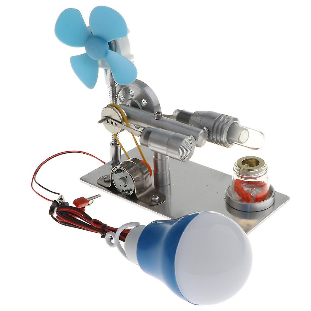 Physical Motor Power Flywheel Fanner Rotating, Led Light Heat Engine ...