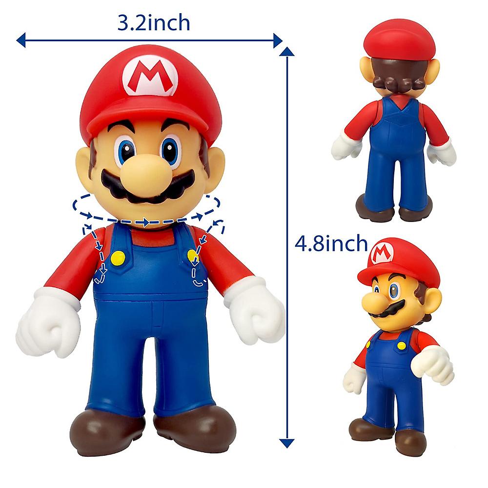 3pcs Super Mario Figure Toy Set Mario Brothers Yoshi Luigi Doll ...