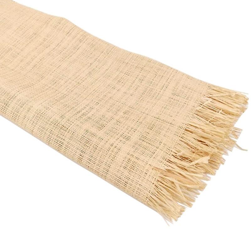 Natural Real Raffia Mat Handmade Weaving Rope Rattan Material Webbing ...