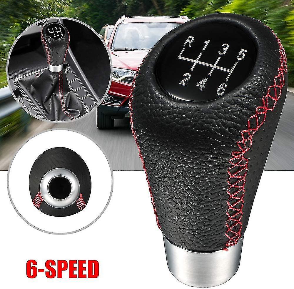 Universal Gear Shift Knob 6 Speed Manual Leather, Car Tuning Parts ...