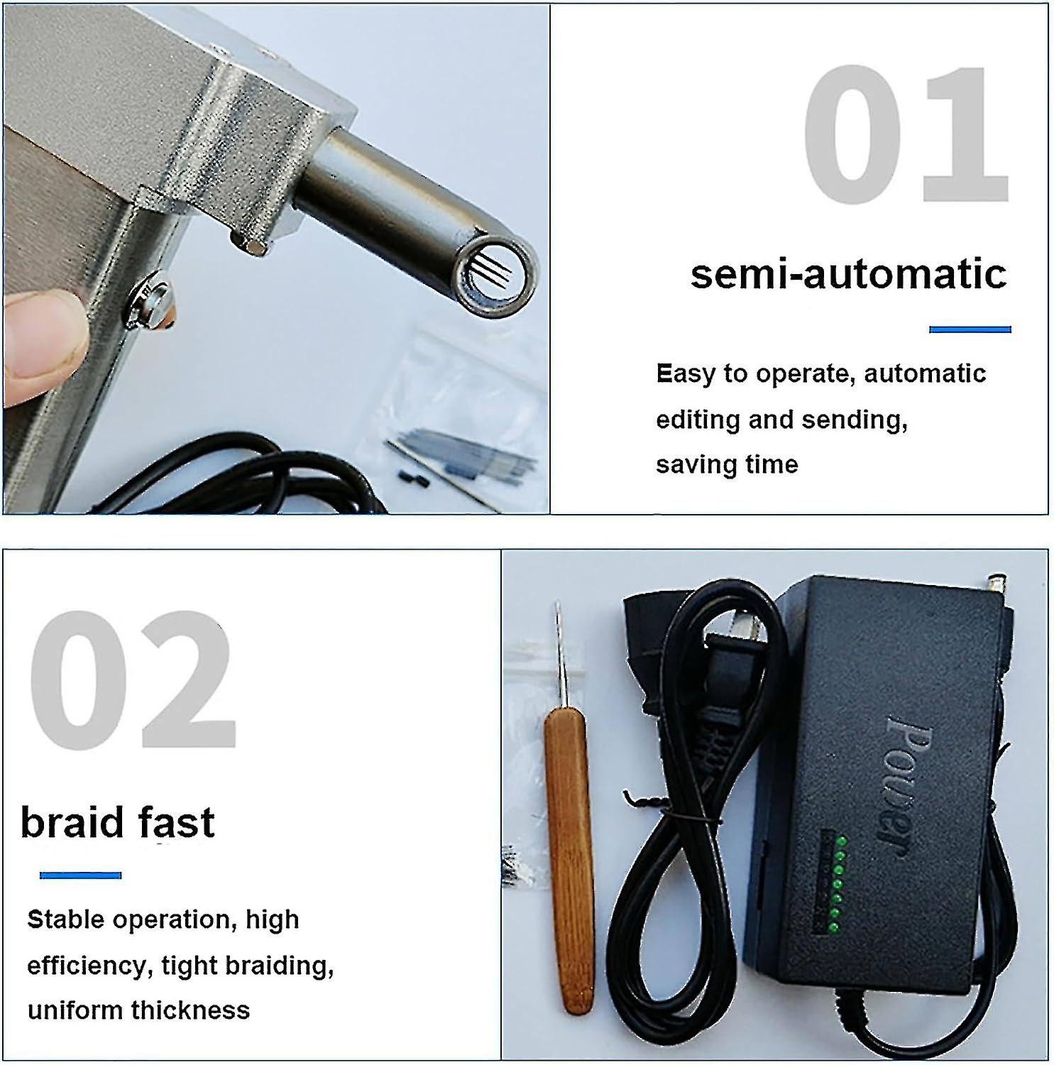 6-16mm Mini Handheld Dreadlock Maker, Portable Twist Braiding Making ...