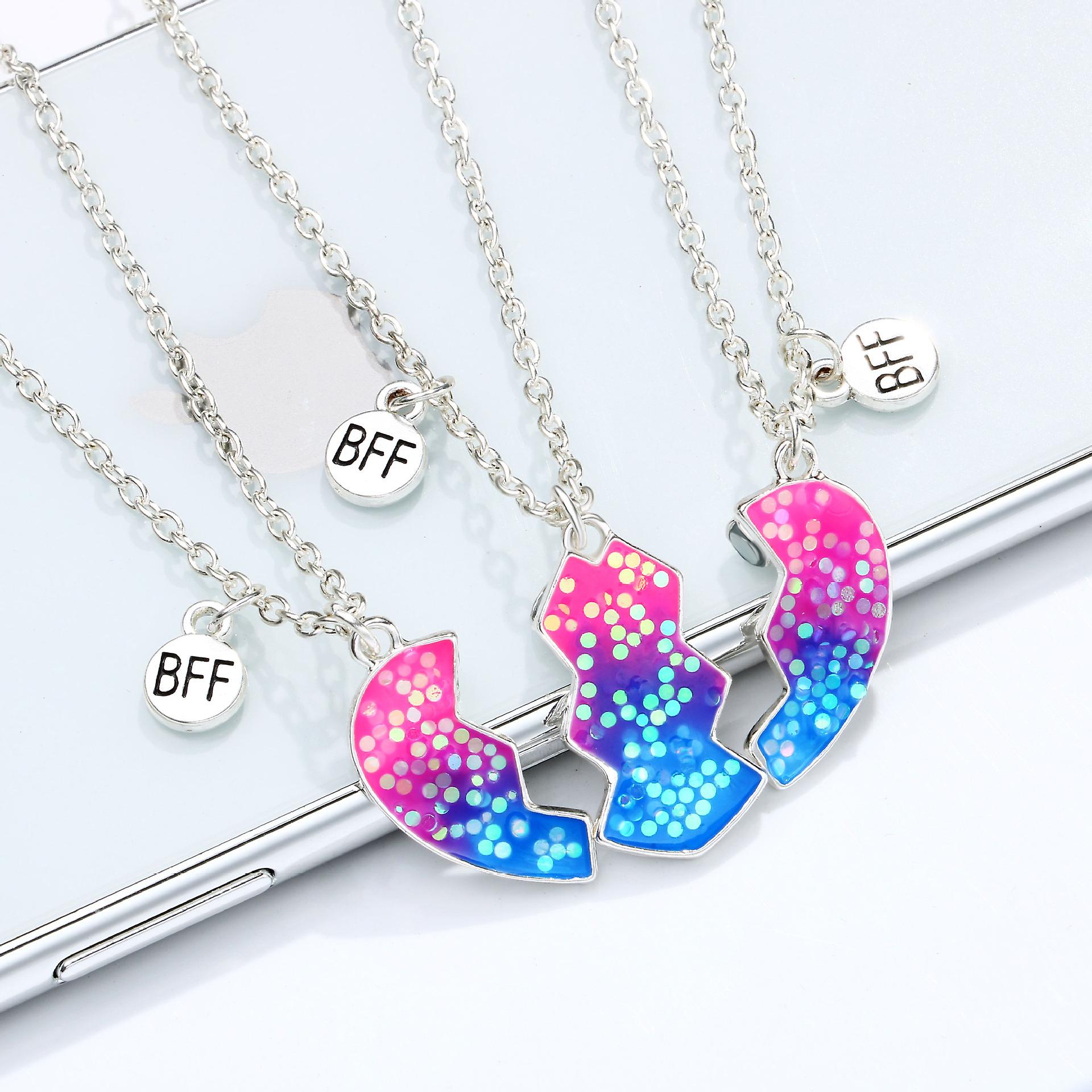 Friendship Pendant Necklace Set Best Friends Necklace BFF Necklace ...