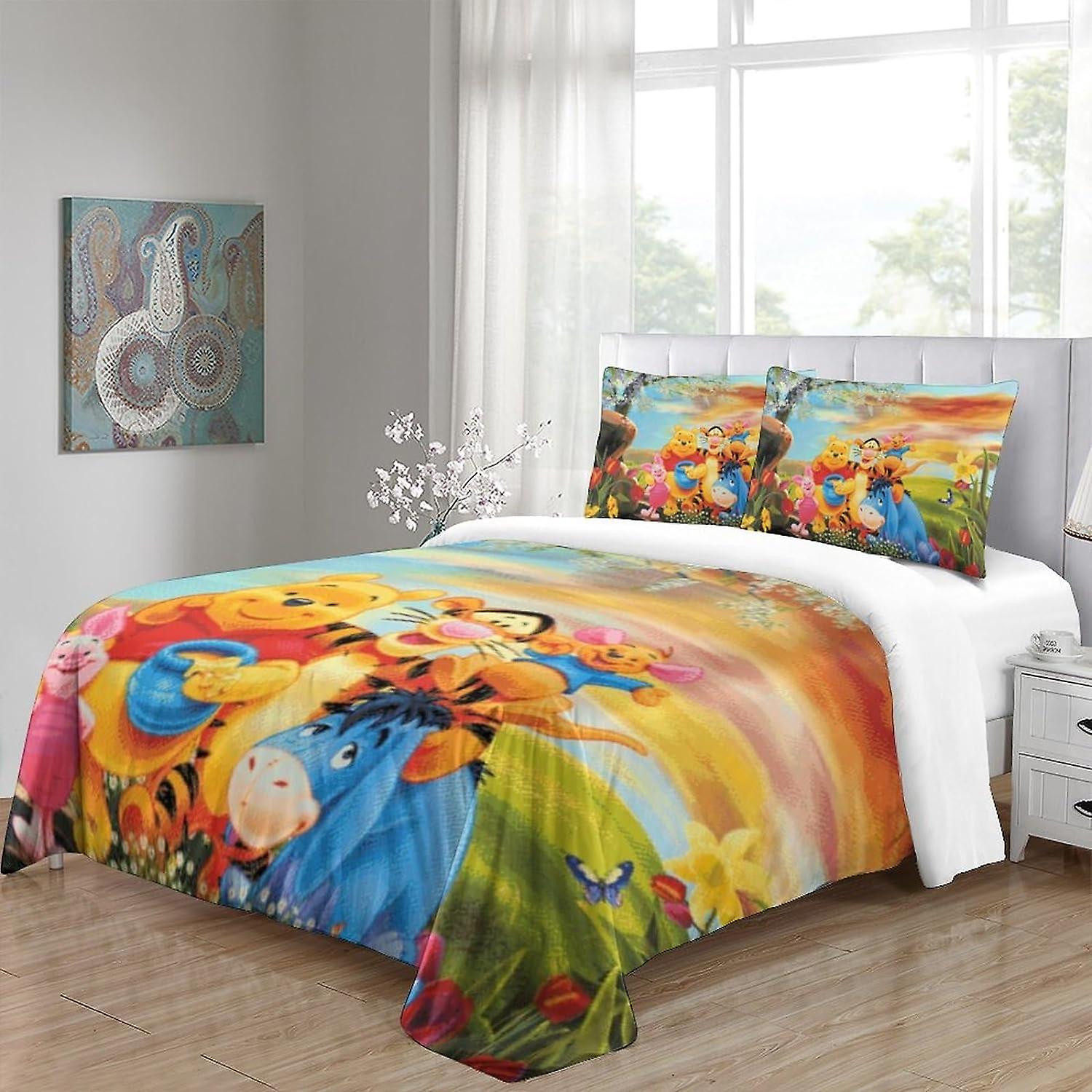 HOUKIG Soft Duvet Cover Set, Design Winnie The Pooh, Printed Duvet ...