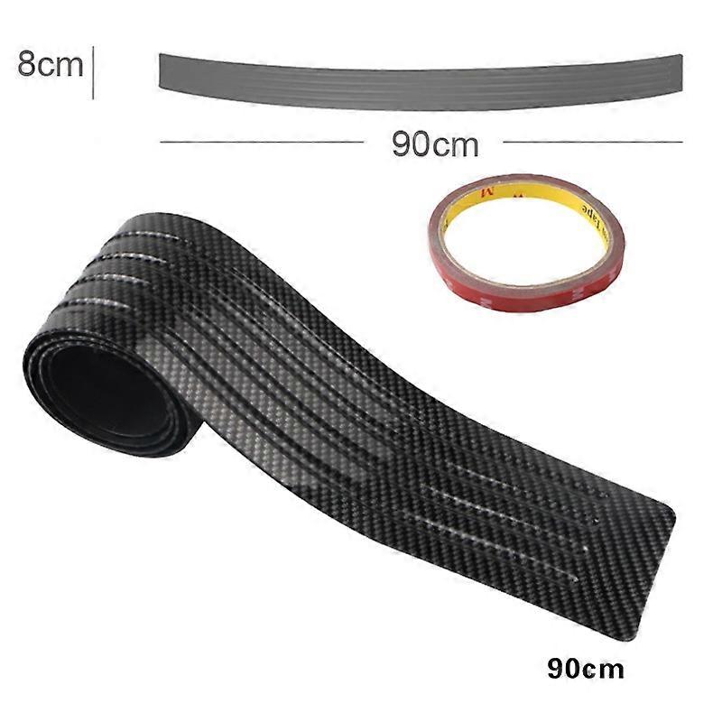 Universal Carbon Fiber Car Trunk Door Guard Strip Auto Sill Plate ...