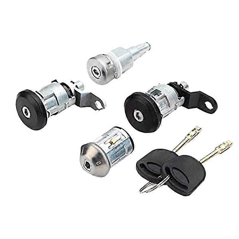 For 4PCS Car Ignition Switch Left Right Lock Set with 2 Keys for Ford ...