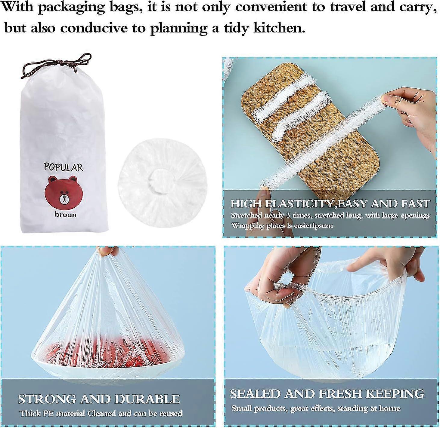 Kitchen Fresh Storage Bags, 100 Pieces Expandable Fresh Storage Bags ...
